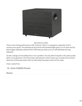 Best subwoofers under 200 - Shallow mount subwoofer with affordable ...