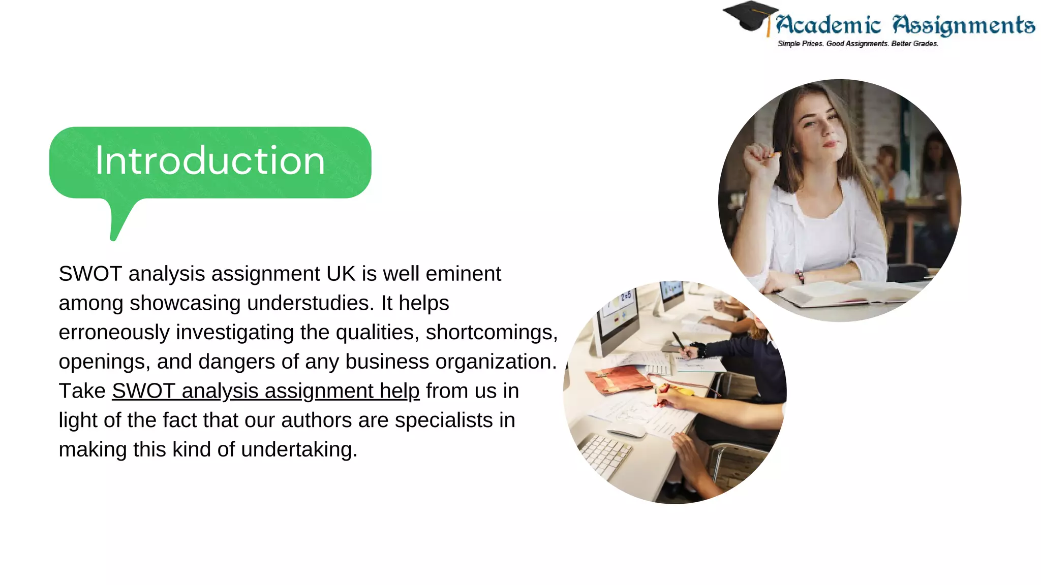 Best swot analysis assignment writing tips from academic assignments | PDF