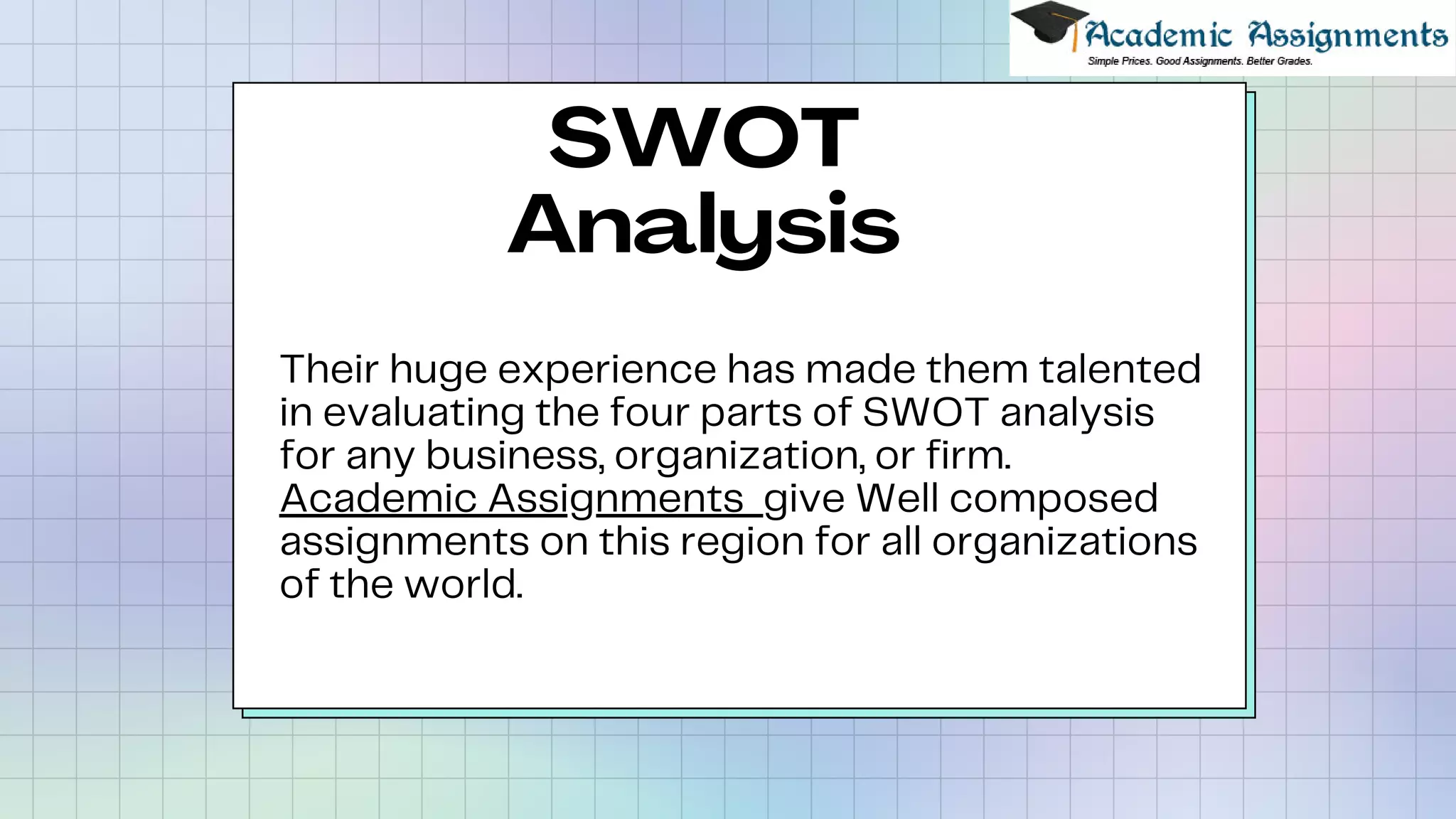 Best swot analysis assignment writing tips from academic assignments | PDF