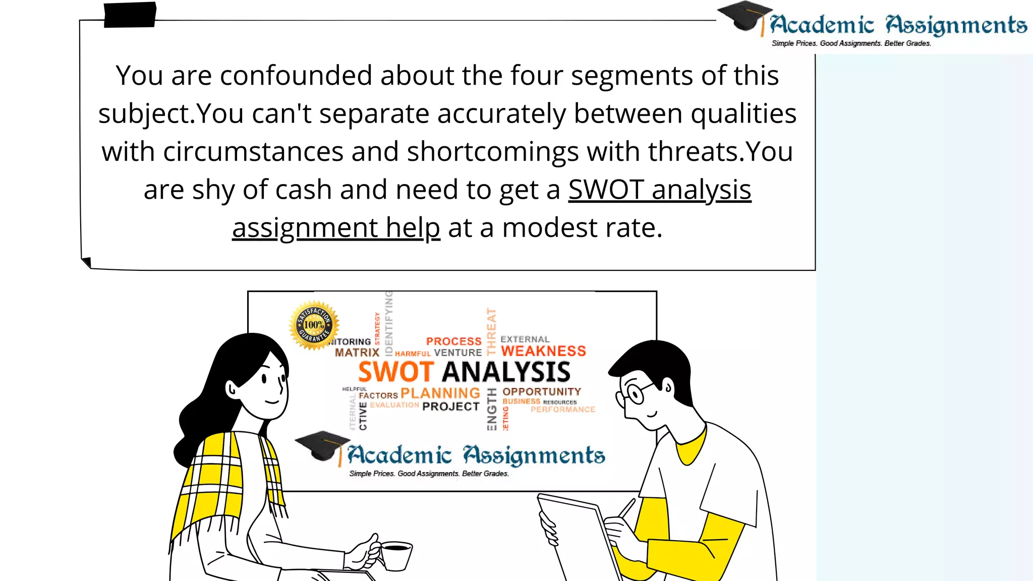 Best swot analysis assignment writing tips from academic assignments | PDF