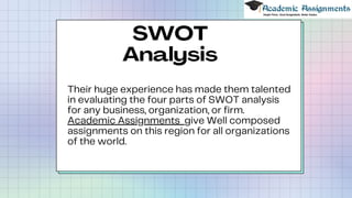 Best swot analysis assignment writing tips from academic assignments | PDF