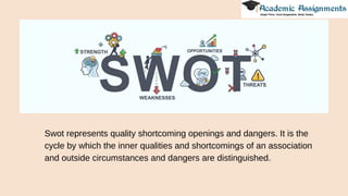 Best swot analysis assignment writing tips from academic assignments | PDF