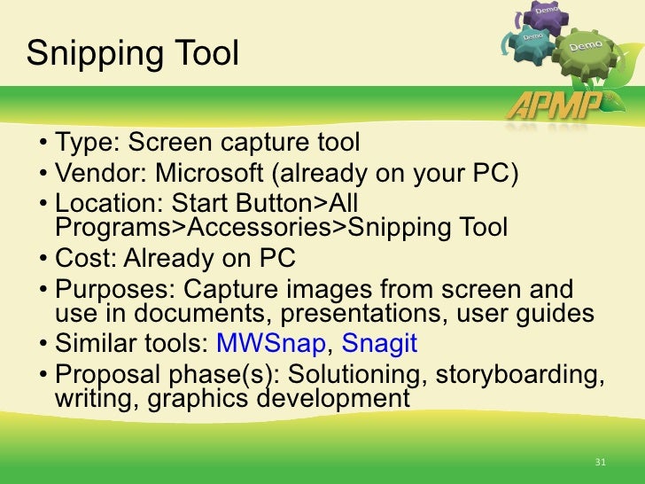 Best sw tools, tricks, tips apmp intl conference wingate june 2010