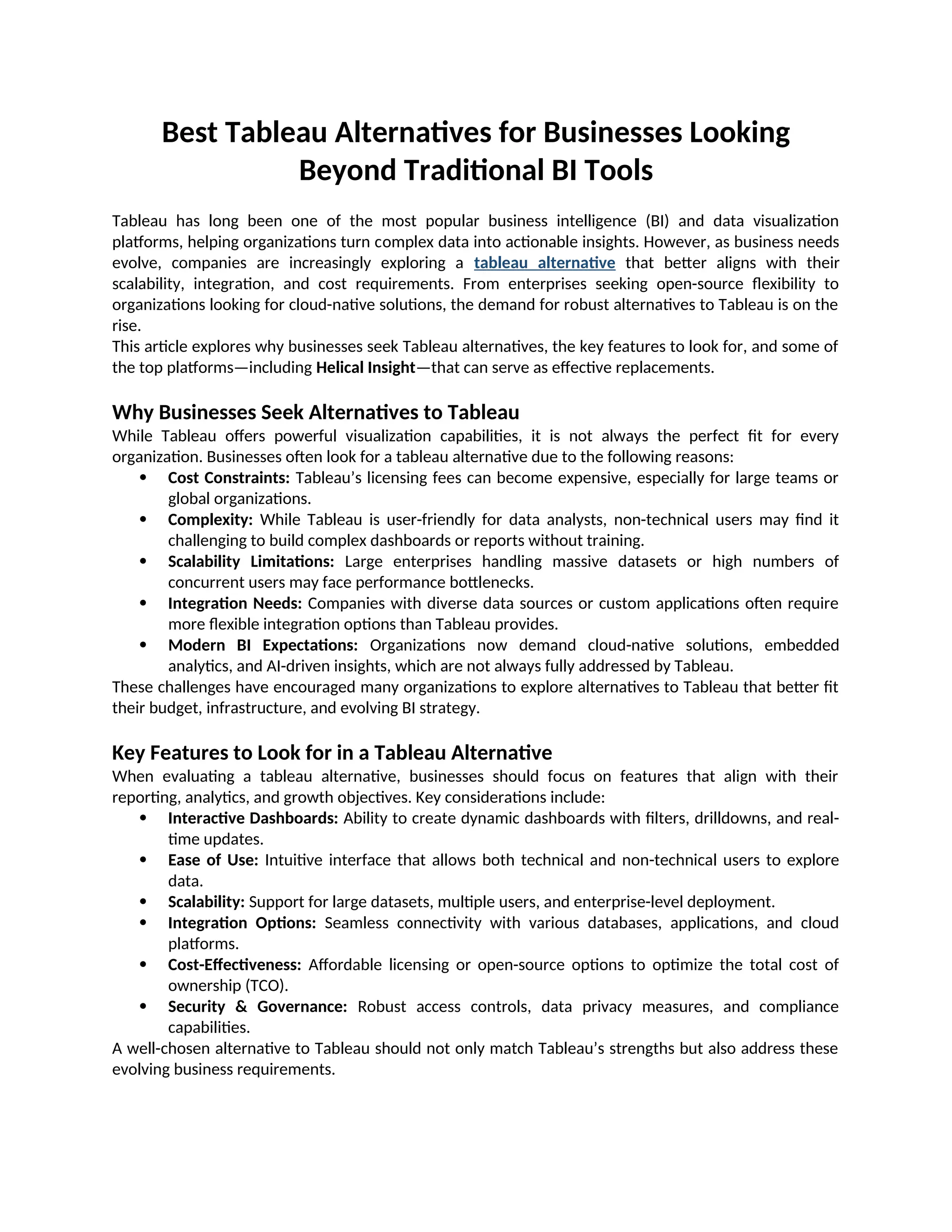 Best Tableau Alternatives for Businesses Looking Beyond Traditional BI ...