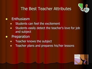 Best teacher description 1 | PPT