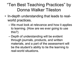 Best+teaching+practices | PDF