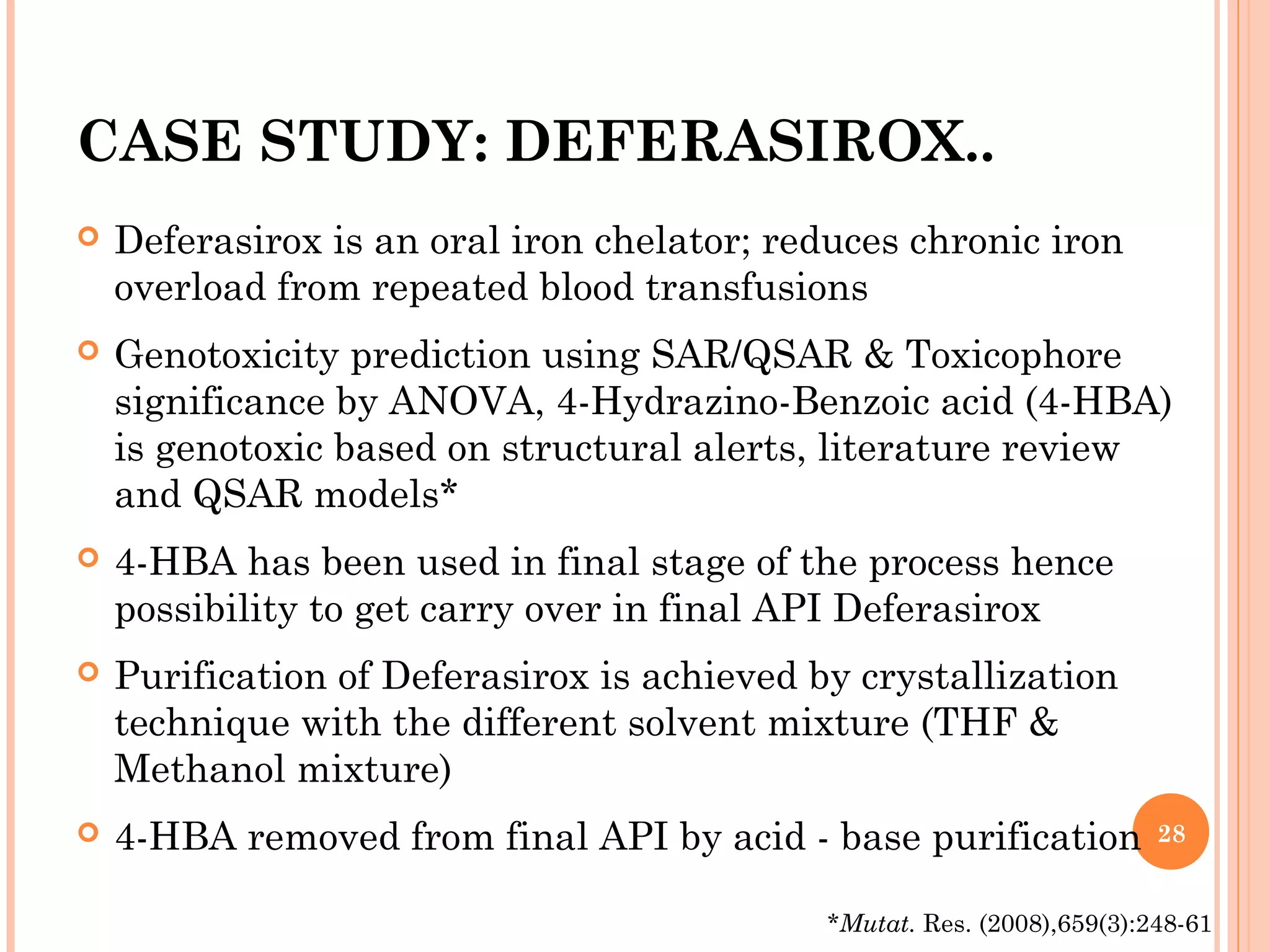 Best techniques to control Genotoxities and impact of ICH M7 guideline ...