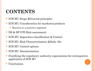 Best techniques to control Genotoxities and impact of ICH M7 guideline ...