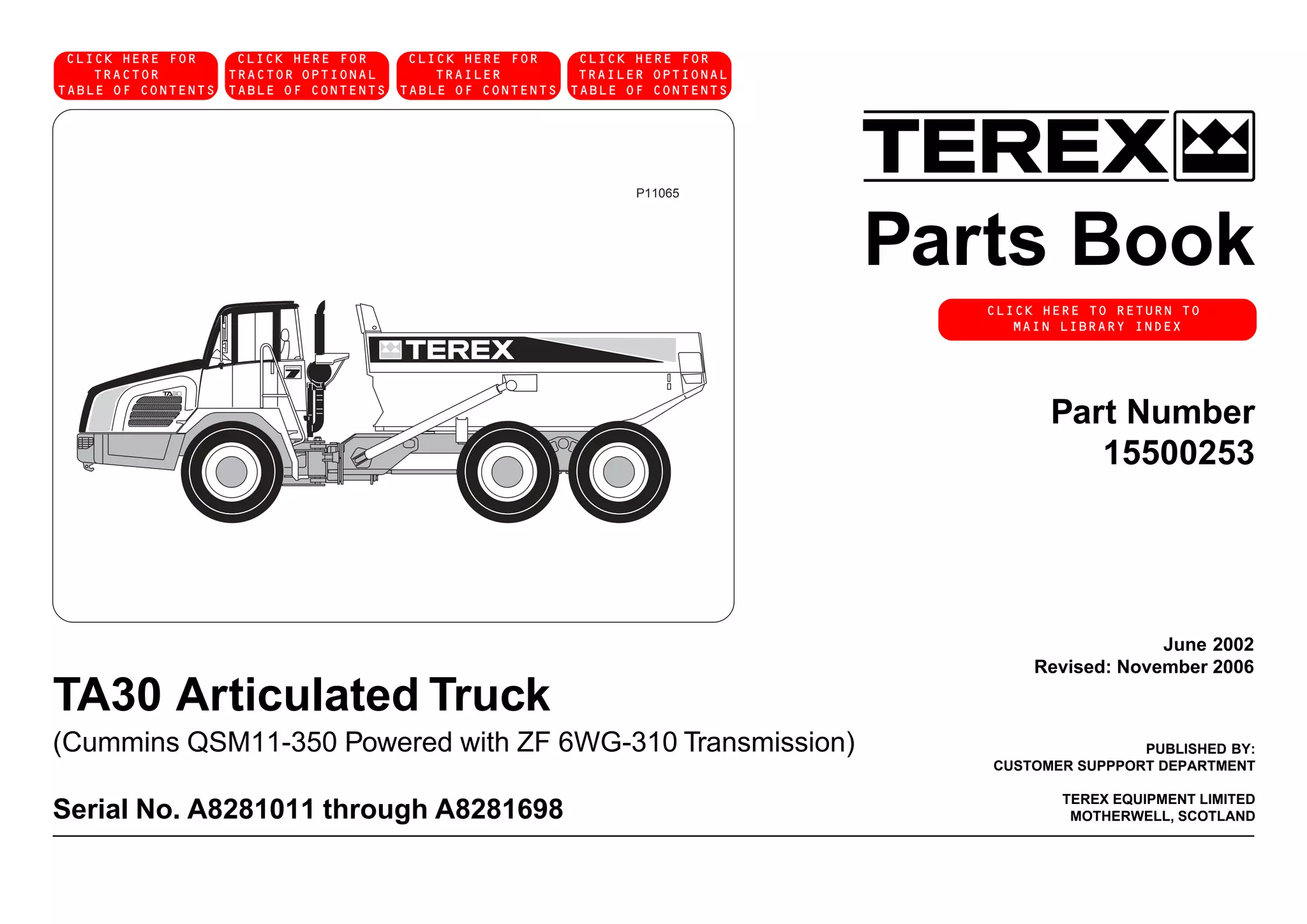 Best terex ta 30 parts parts catalogue manual | PDF