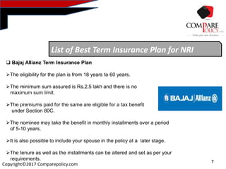 Best term insurance plan in india for nri | PPTX | Life Insurance ...