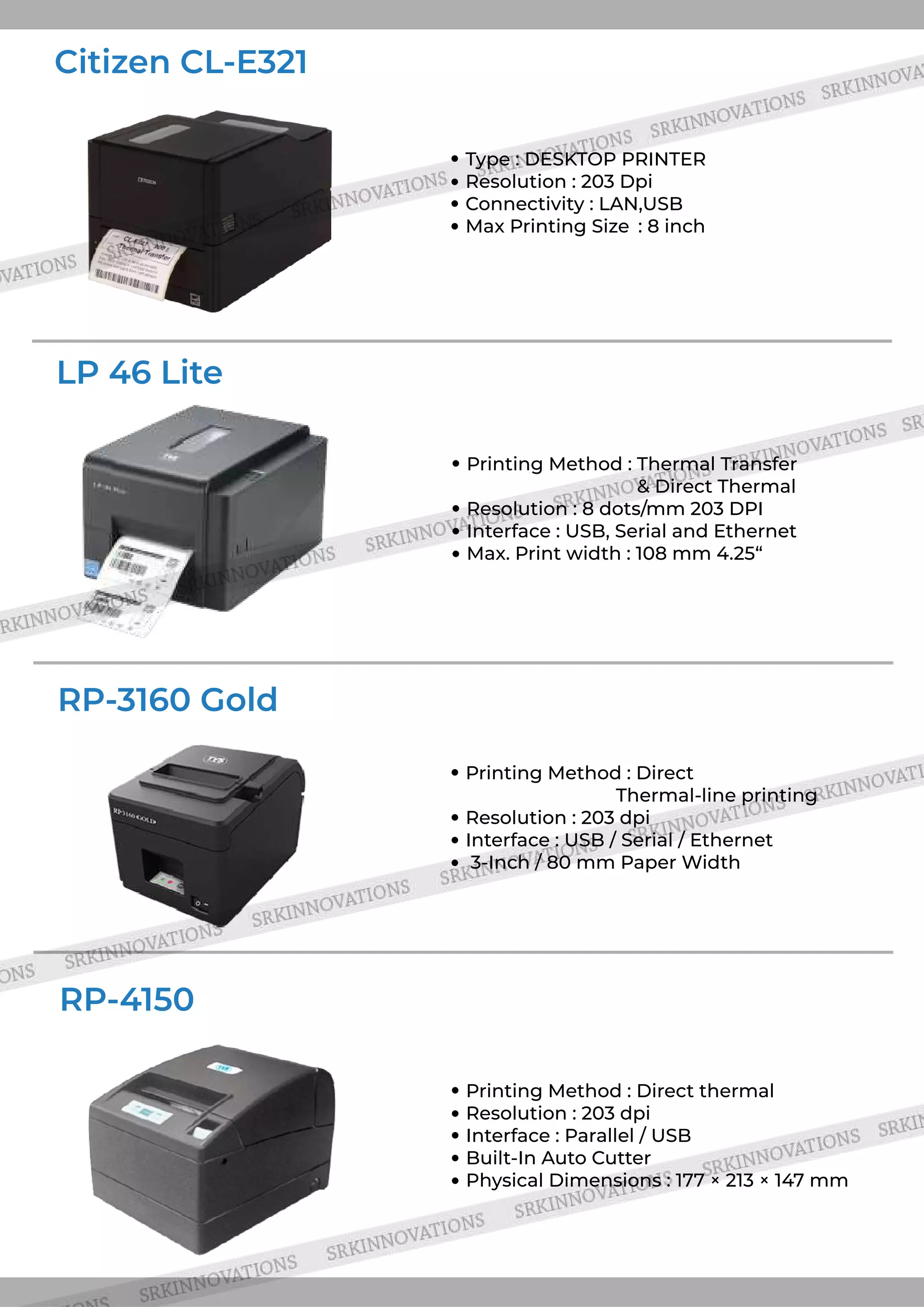 Best thermal & label printers | PDF