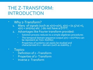 Best to be presented z-transform | PPT