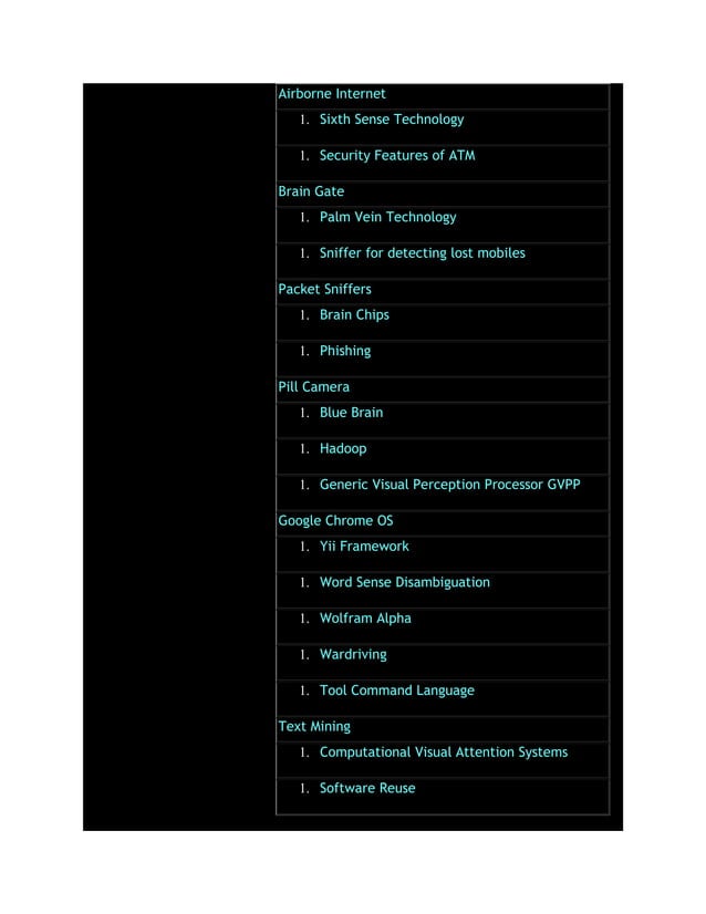 Best topics for seminar | DOCX
