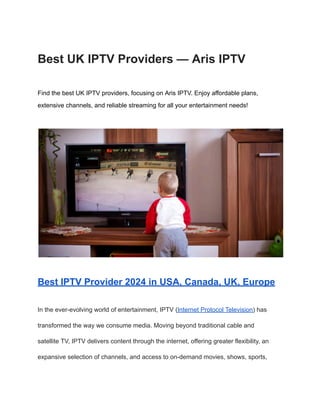 Best UK IPTV Service Providers — Aris IPTVpdf | PDF