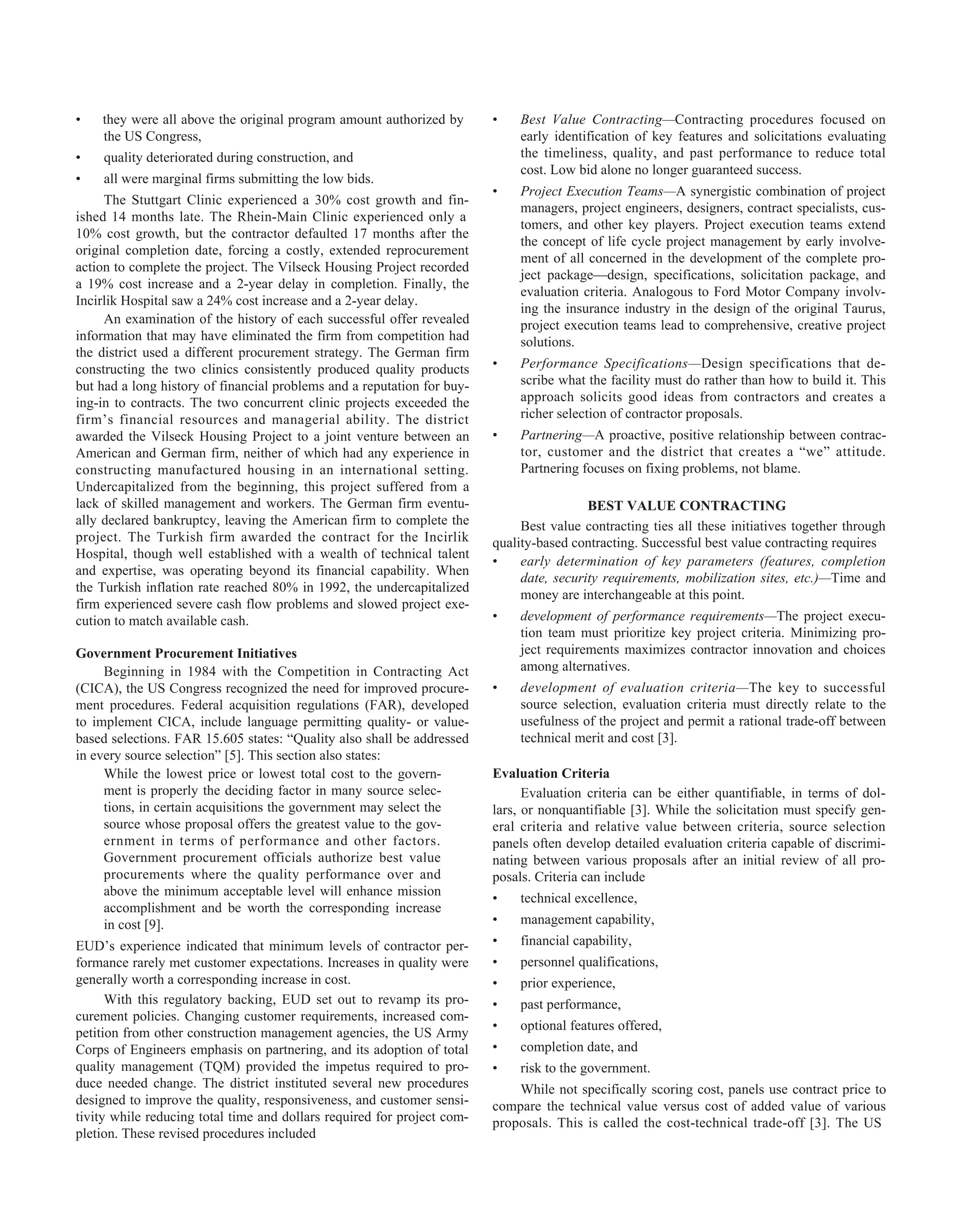 Best value contracting | PDF