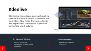 Best Video Editing Software for Beginners | PPTX