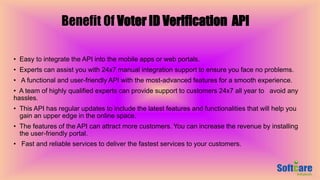 Best Voter Verification API Provider - Softcare Infotech.pptx