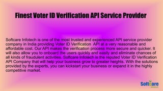 Best Voter Verification API Provider - Softcare Infotech.pptx