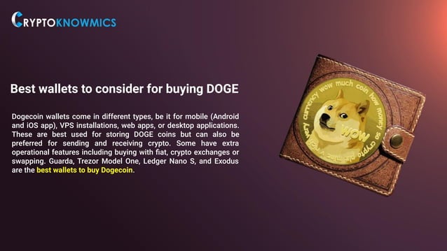 Best wallets to consider for buying DOGE.pdf | Free Download
