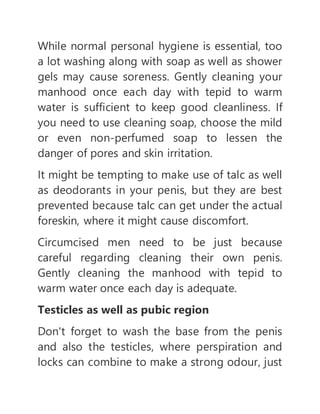 Best way for manhood hygiene | PDF