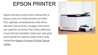 Epson Connect Printer Setup Utility | Setting Up | PPTX