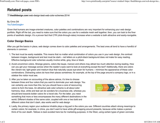 Best web color schemes for 2014 | PDF | Web Development | Internet