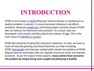 Best weight loss indian diet plan in pcod | PPT