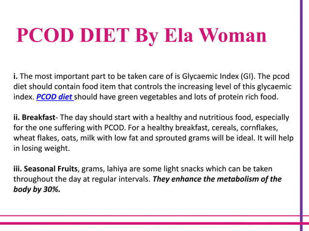 Best weight loss indian diet plan in pcod | PPT
