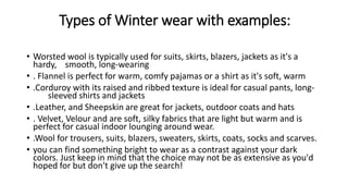 Best winter clothes in india | PPT