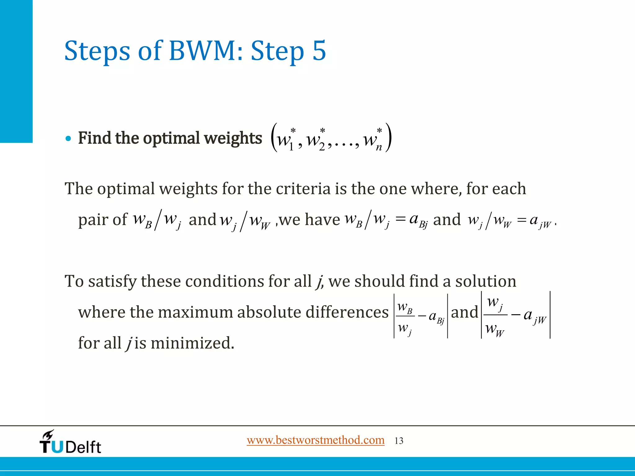 BWM: Best Worst Method | PDF