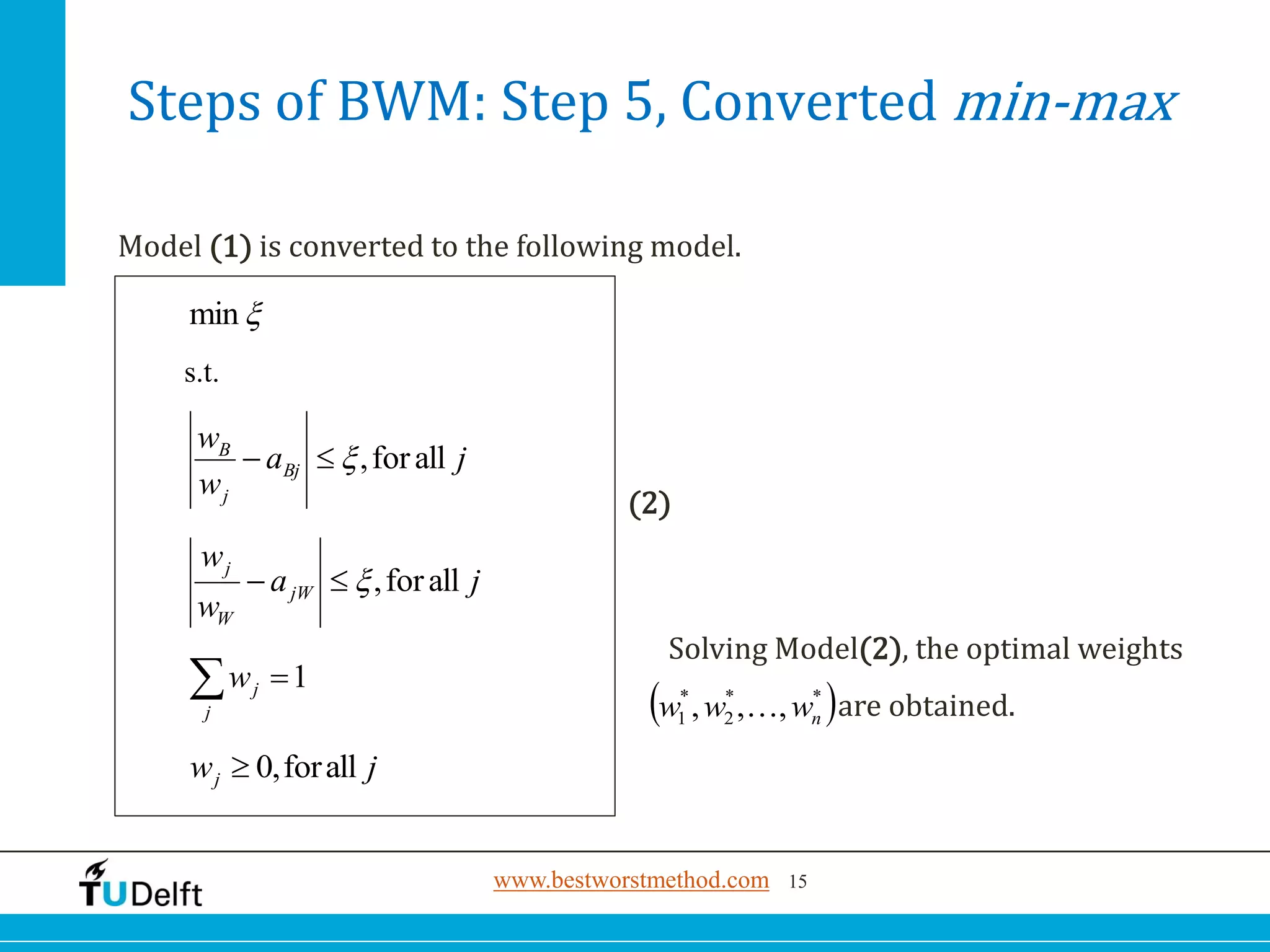 BWM: Best Worst Method | PDF