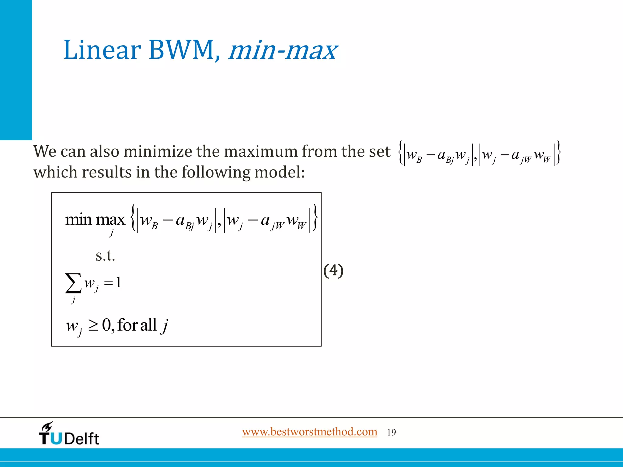 BWM: Best Worst Method | PDF