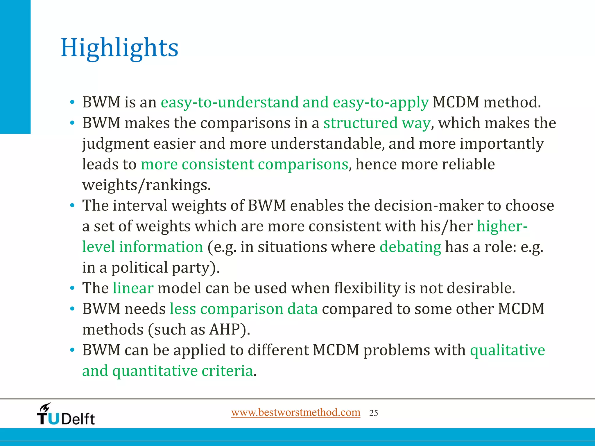 BWM: Best Worst Method | PDF