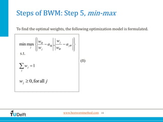 BWM: Best Worst Method | PDF