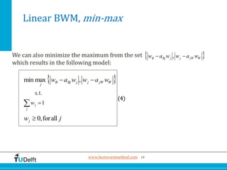 BWM: Best Worst Method | PDF
