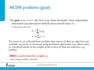 BWM: Best Worst Method | PDF