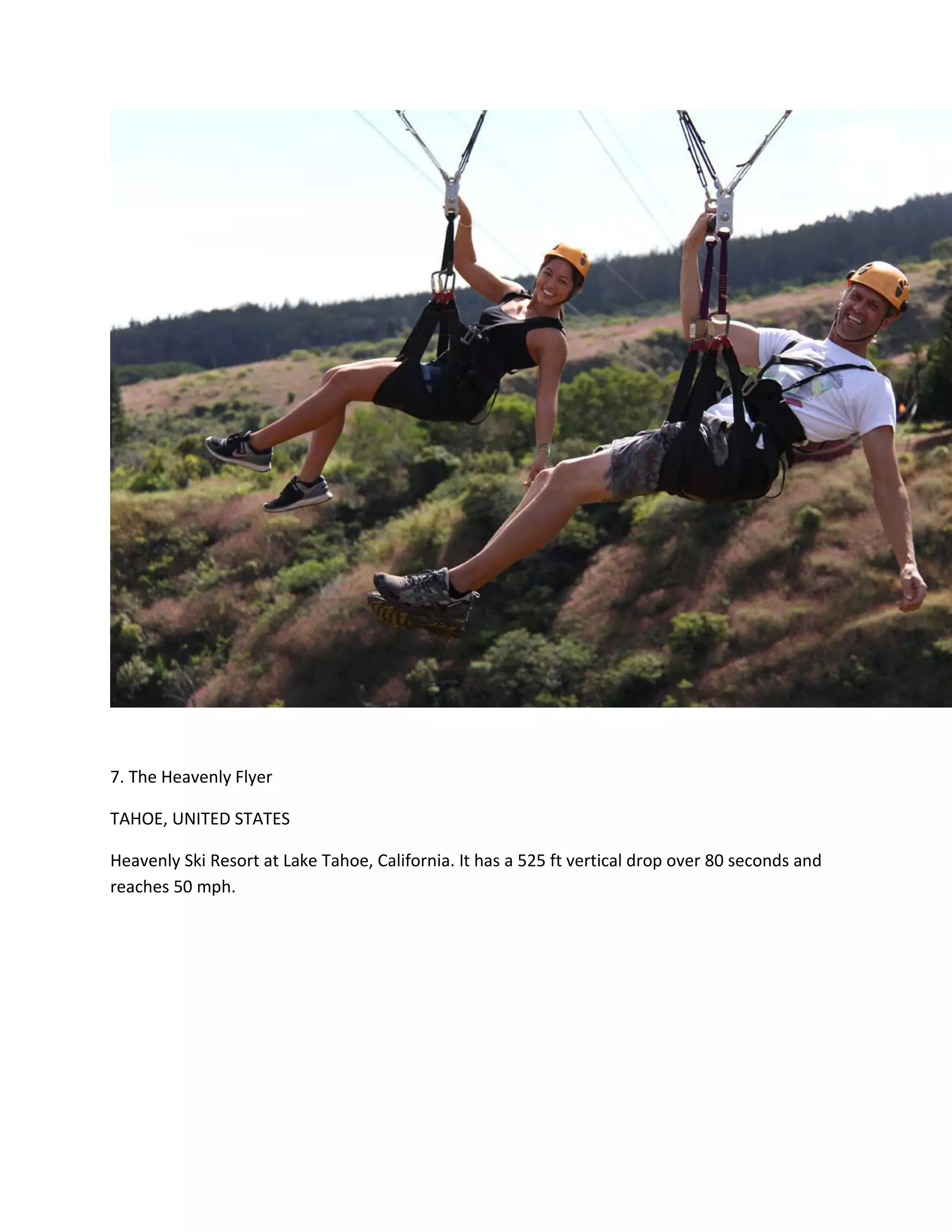 Best zip line in the world | PDF