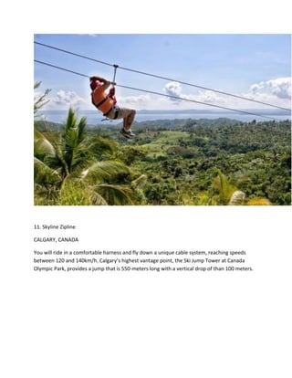 Best zip line in the world | PDF | North America Travel | Travel Locations