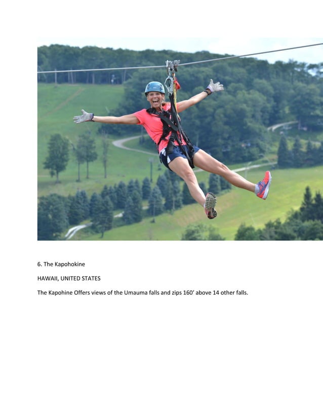 Best zip line in the world | PDF