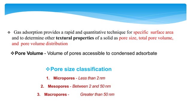BET Surface Area Analysis of Nanoparticles.pptx | Chemistry | Science