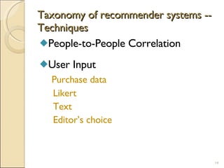 Recommender Systems in E-Commerce | PPT