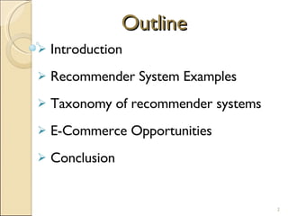 Recommender Systems in E-Commerce | PPT