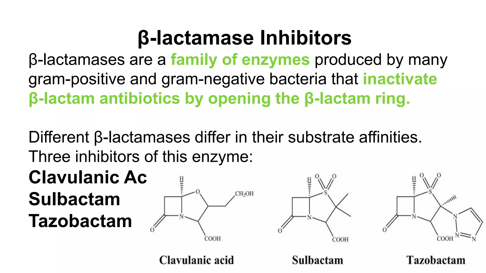 Chapter-Beta lactamase inhibitors | PPTX