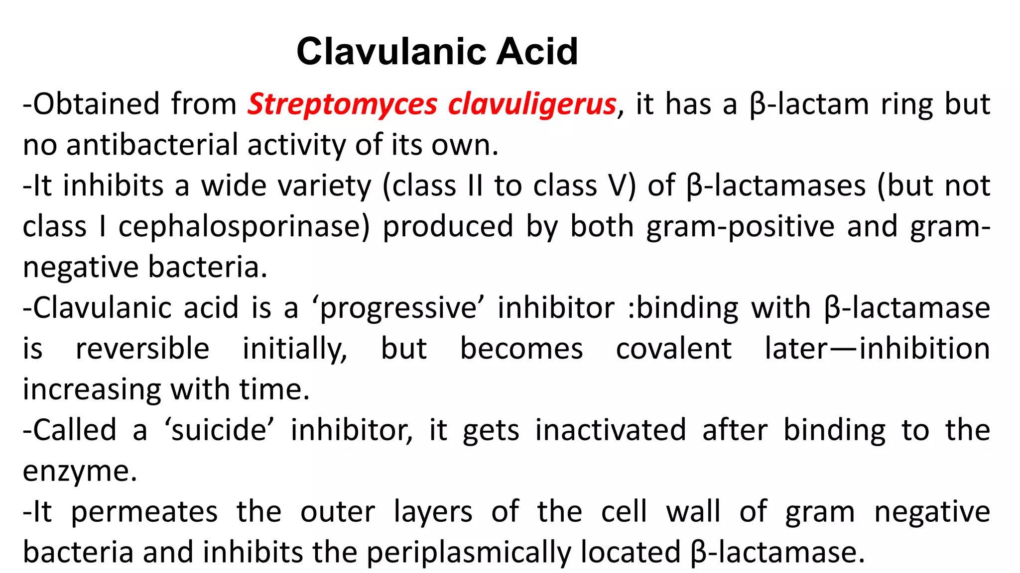 Chapter-Beta lactamase inhibitors | PPTX