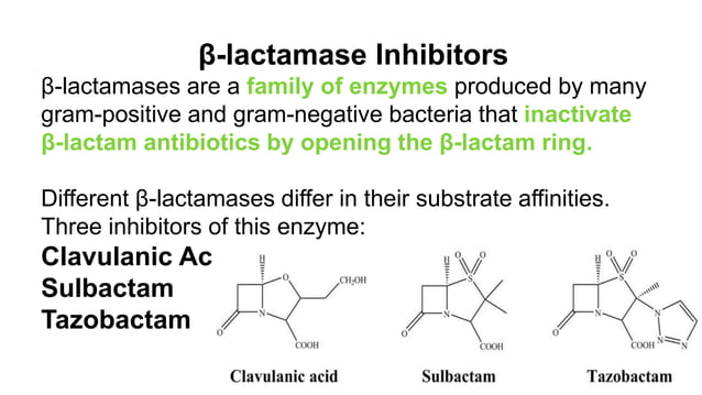 Chapter-Beta lactamase inhibitors | PPTX