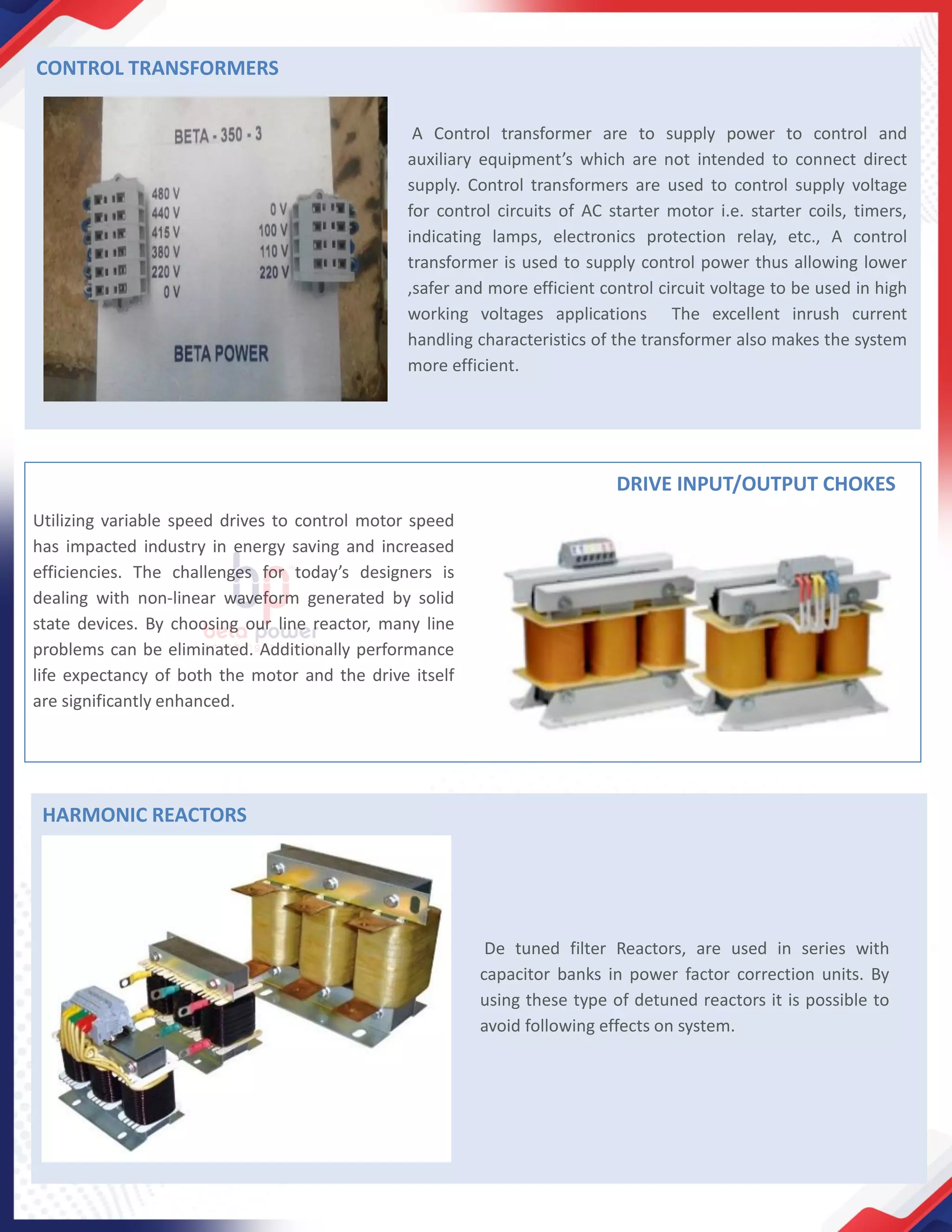 Electronic Equipments By Beta Power Controls | PDF