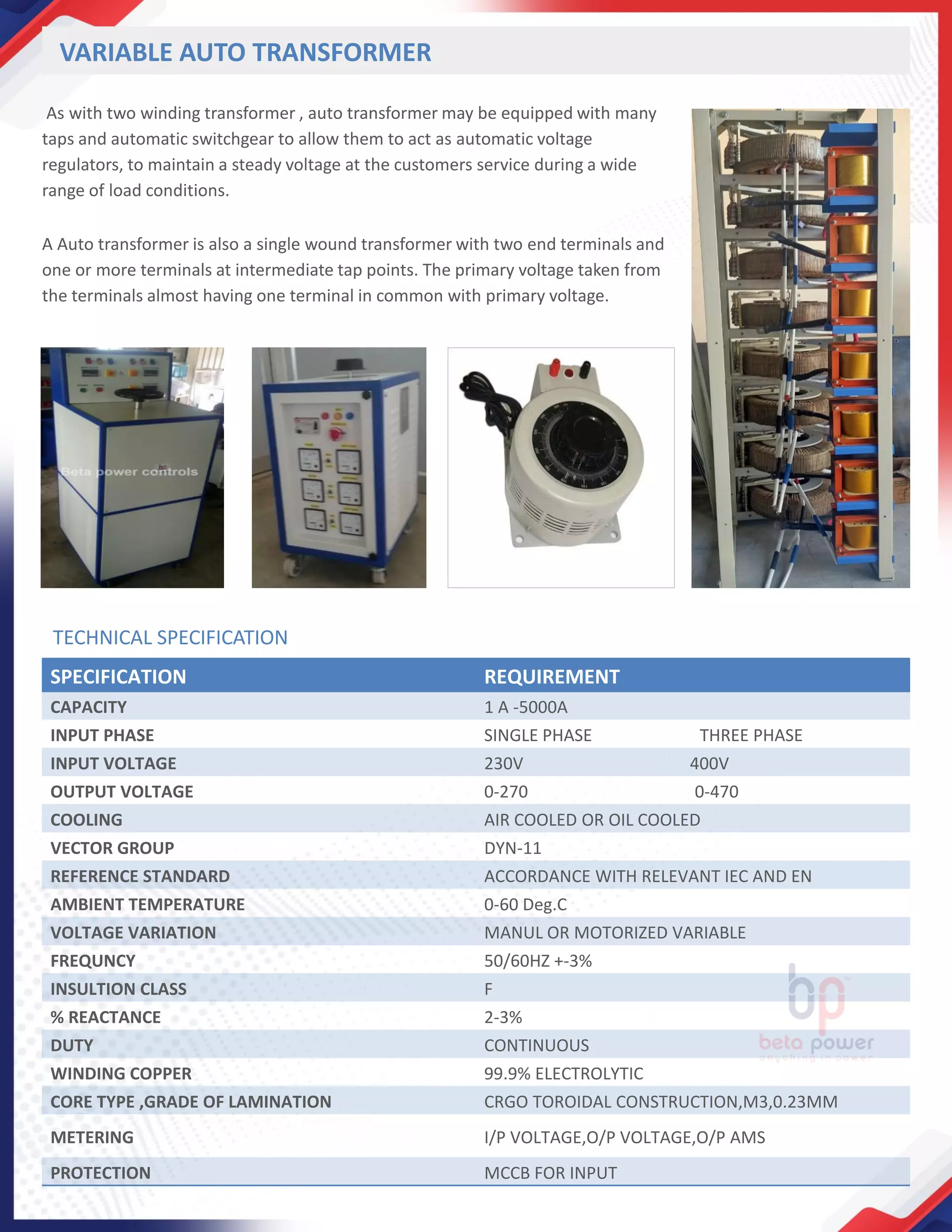 Electronic Equipments By Beta Power Controls | PDF