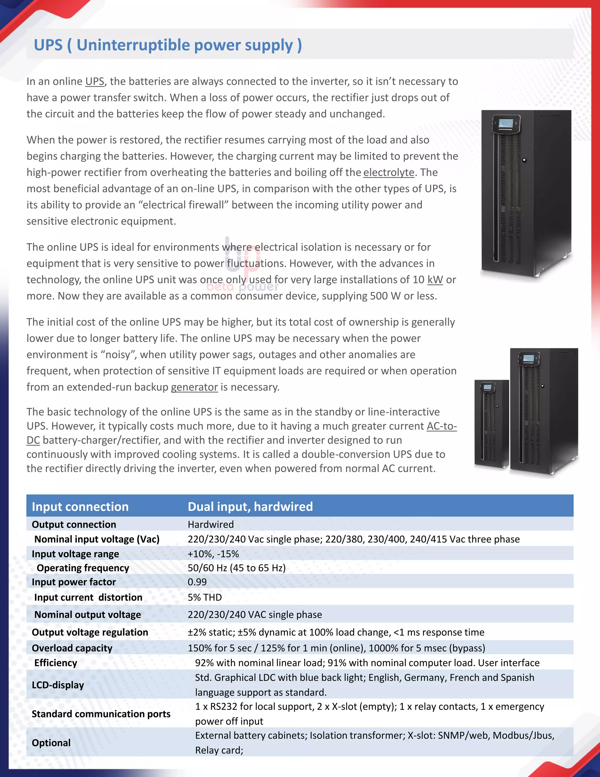 Electronic Equipments By Beta Power Controls | PDF