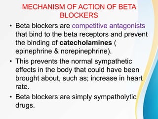 Beta adrenoceptor blockers | PPT