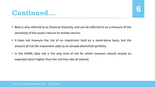 Beta-A measure of market risk | PDF